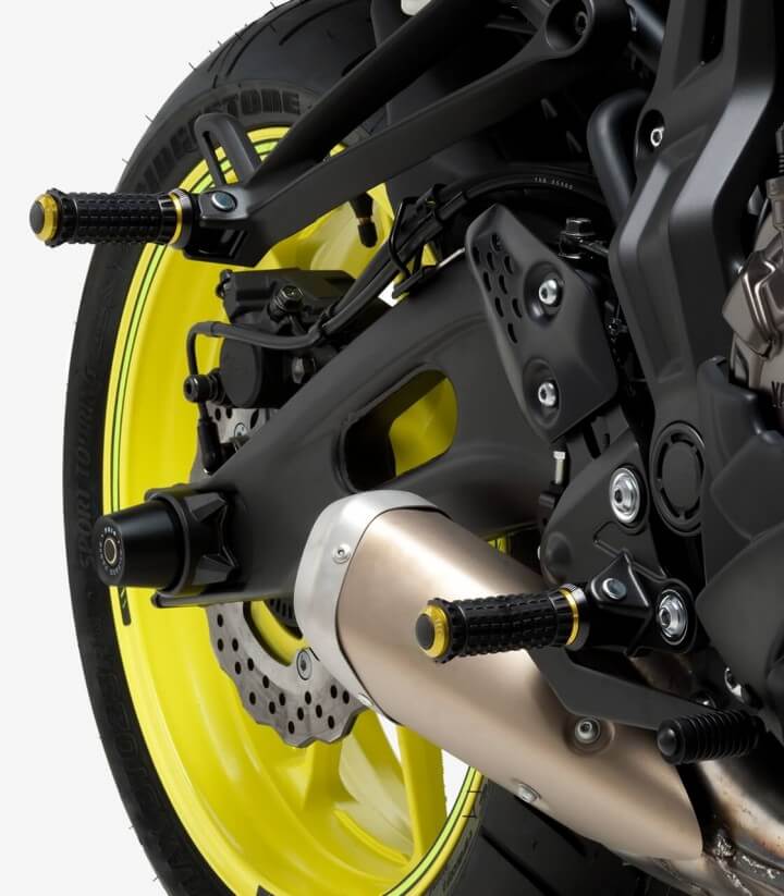 Puig gold R-Fighter S motorcycle footpegs 9193O