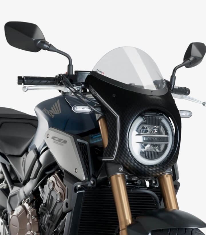 Honda CB1000/650R Neo Sports Cafe Puig Retro Transparent Windshield 3143W