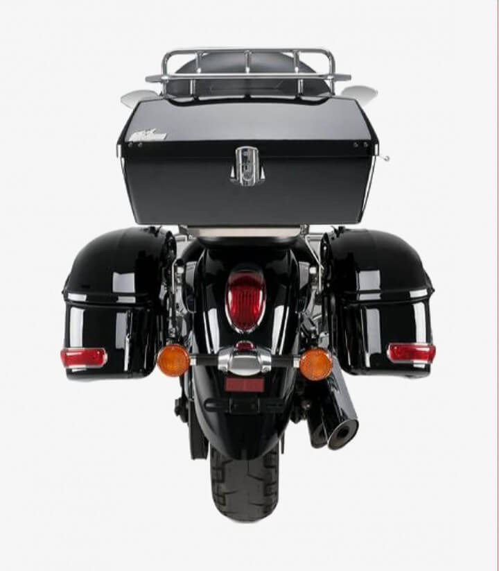 Alforjas Rígidas Modelo Touring color Negro de Customacces AMZ002N