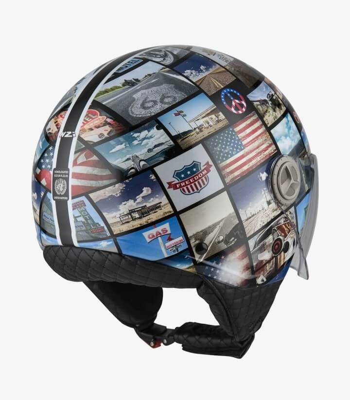 NZI Zeta Optima Collage Open Face Helmet