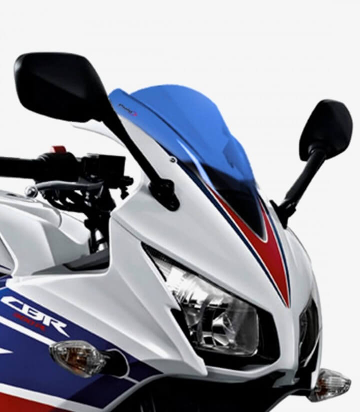 Honda CBR300R (2015 - 2017) Puig Z-Racing Blue Windshield 7228A