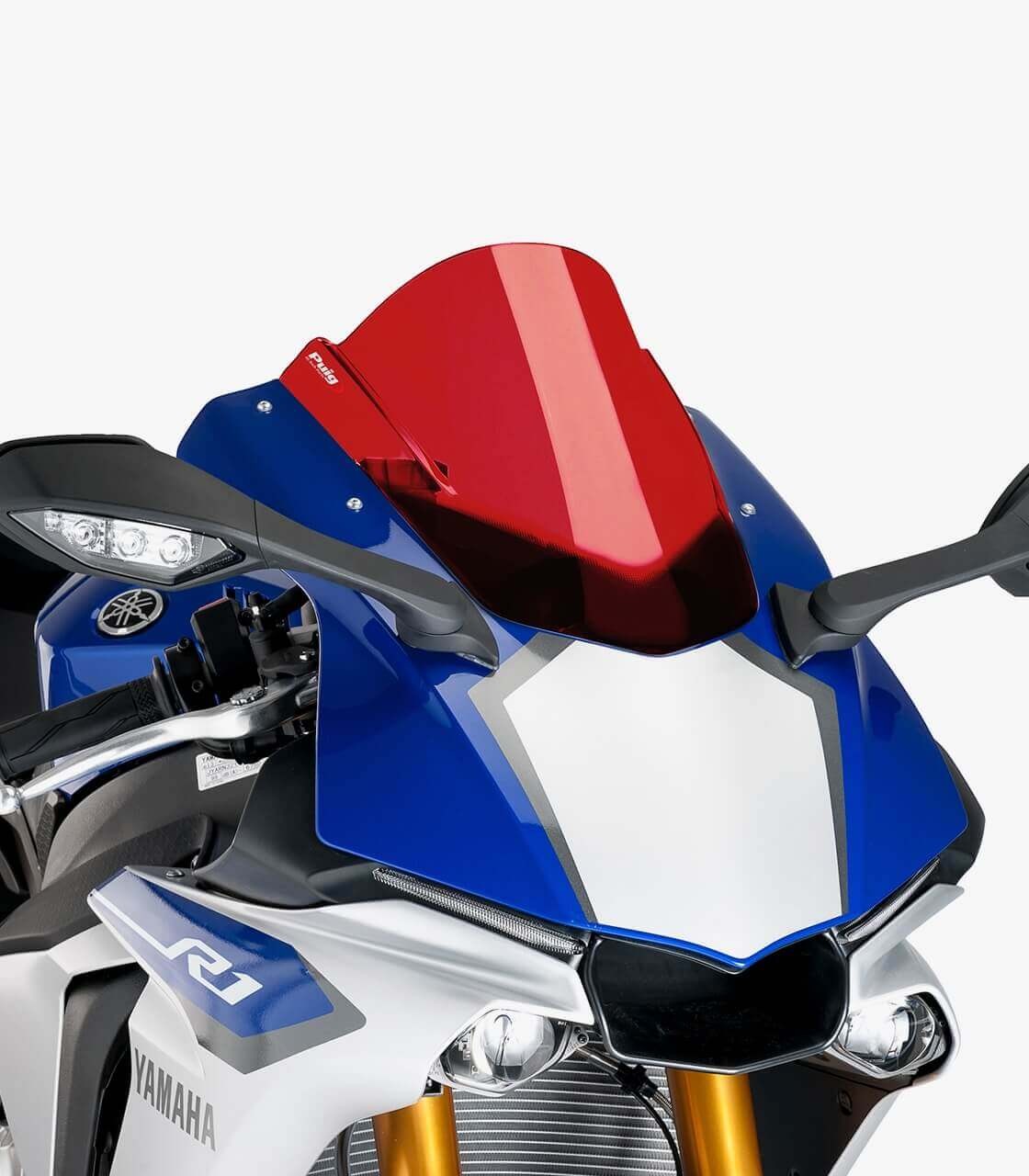 Yamaha YZF-R1, YZF-R6 Puig Racing Red Windshield 7648R