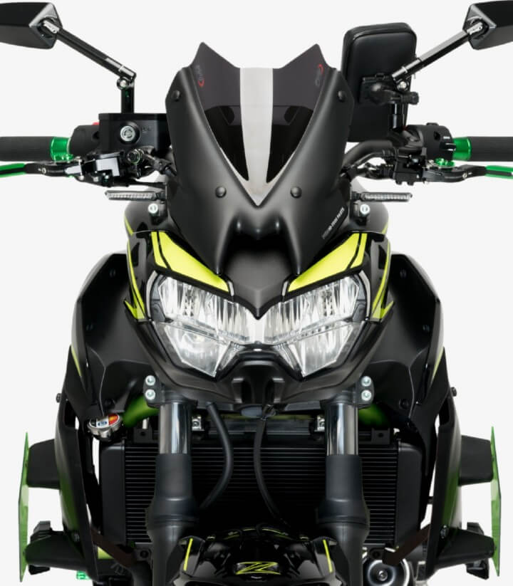 Kawasaki Z650 (20-25) Puig New Generation Sport Dark smoked Windshield ...
