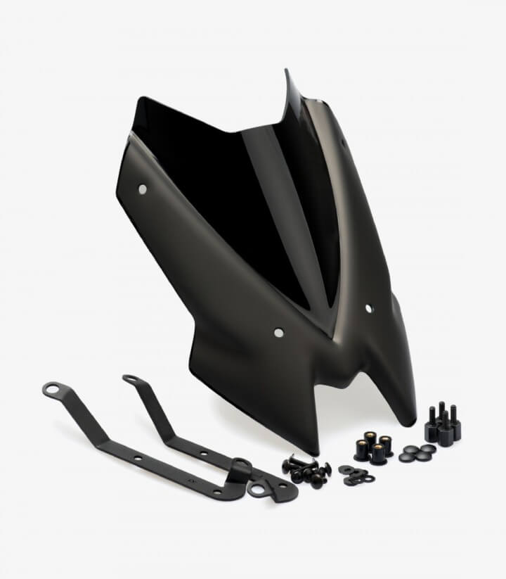 Kawasaki Z650 (20-25) Puig New Generation Sport Black Windshield 3864N