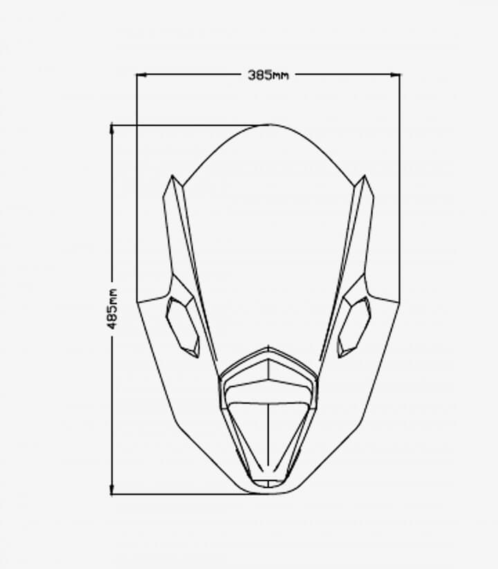 Kawasaki Ninja 650 (2020 - 2024) Puig Z-Racing Black Windshield 3881N