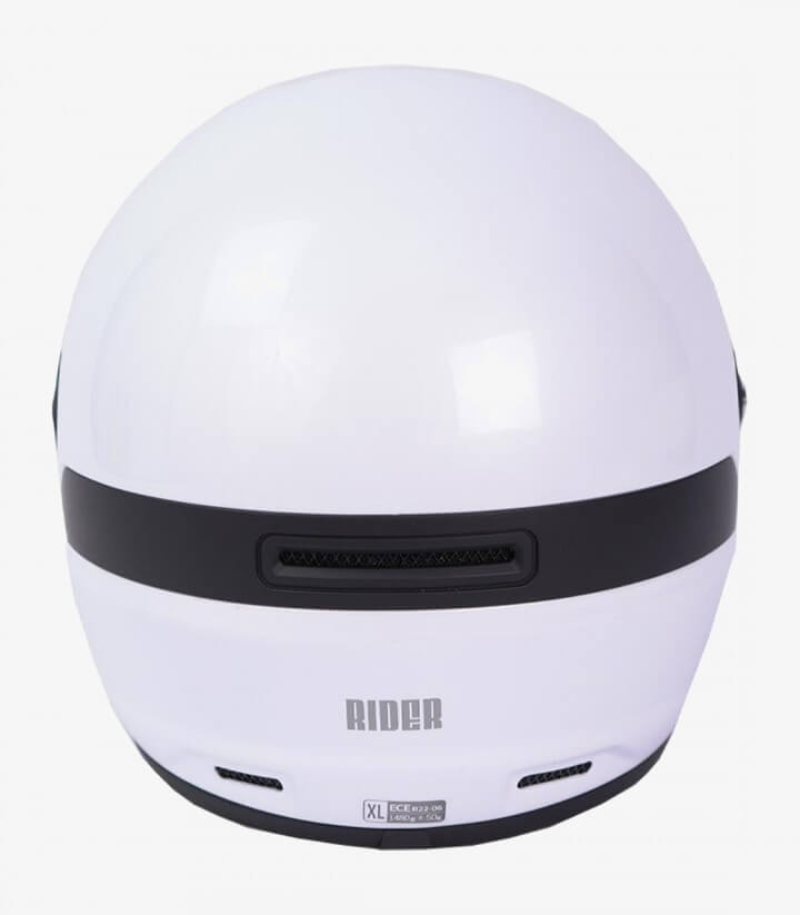 By City Rider white full face helmet