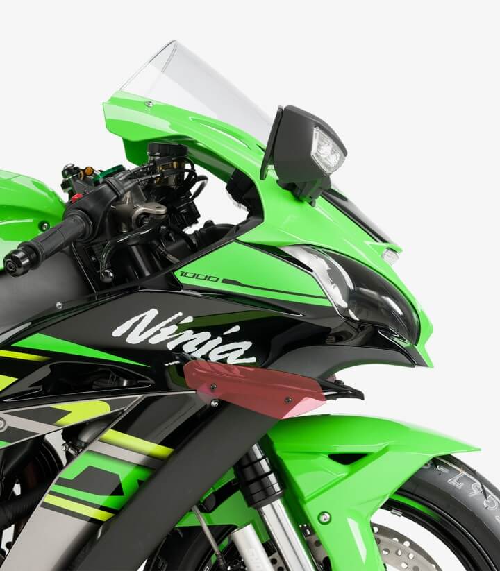 Puig Sport side winglets 9882R Kawasaki ZX-10R/RR (11-20) Red