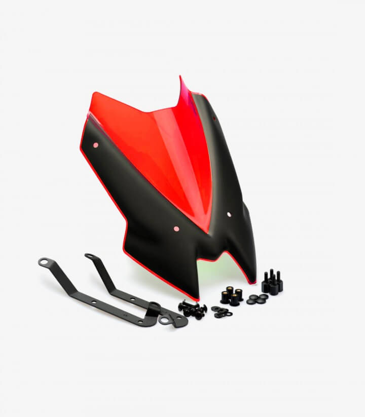 Kawasaki Z650 (20-25) Puig New Generation Sport Red Windshield 3864R