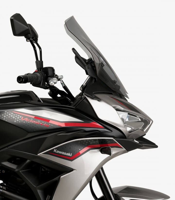 Kawasaki Versys 650 (22-25) Puig Touring Smoked Windshield 21260H