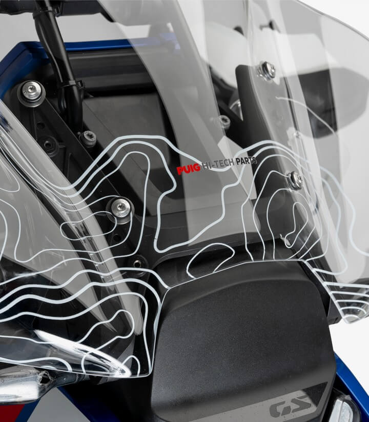 BMW R1300GS with ACC (2023 - 2024) Puig Touring Graphics Windshield 21795S