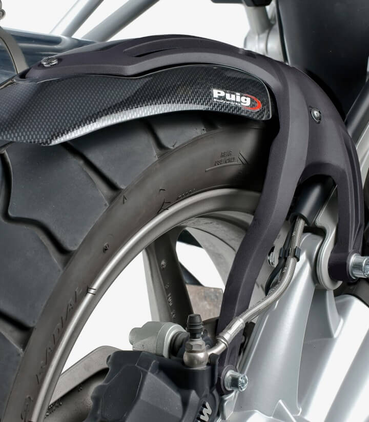 BMW R1200 GS/Adventure Puig Carbon Rear Fender Type S with Brackets 5055C