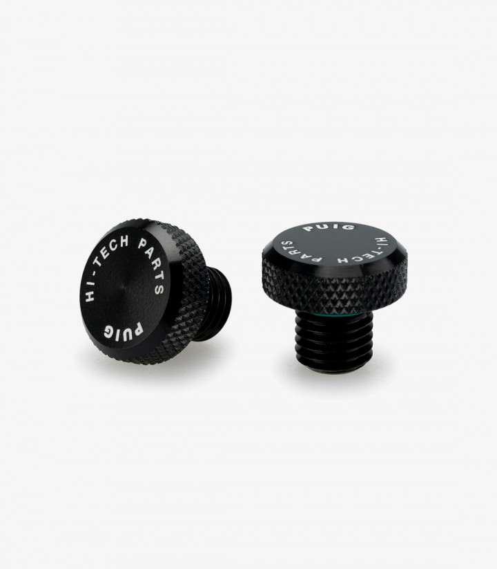 Puig Mirror Thread Caps Black 21803N for several models of Ducati & Zontes